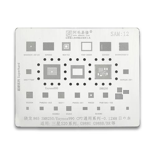 Jual CETAKAN IC AMAOE SAM:12 SNAPDRAGON 865 SM8250/Exynos990 CPU ...
