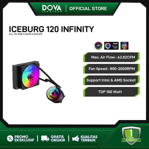 Promo Gamemax ICEBURG 120 Infinity CPU AIO Water Cooling Cicil 0% 3x ...
