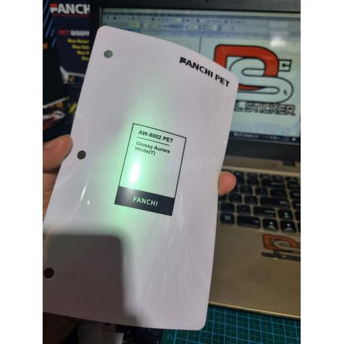 Jual 50CM Sticker FANCHI AW-8002 PET Glossy Aurora White (Y) per 50CM ...