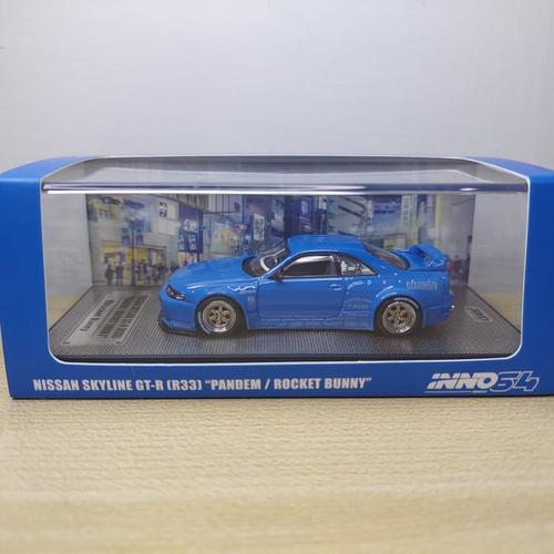 Jual Inno64 Nissan Skyline GTR R33 Pandem Rocket Bunny Blue - Unsealed ...