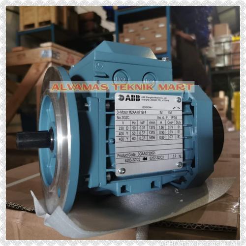 Jual ABB Electric motor / Dinamo motor 0.5HP/0.37KW Rpm 3000 2P 380V B5 - Kota Tangerang ...