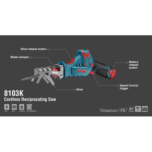 Promo Ronix Model 8103K 12V Reciprocating Saw - Kota Bekasi - RONIX ...
