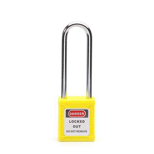 Jual LOTO Safety Padlock 76mm Long Steel Shackle Yellow / Kuning Gembok ...