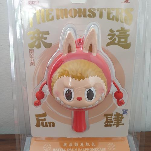 Jual Pop mart The Monsters Labubu Rattle Drum Earphone Case Bag Charm ...