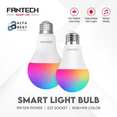 Promo FANTECH Smart LIGHT BULB RGB+WW 9W Wifi Wireless IoT - Home ...