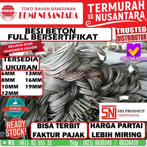 Jual Besi 13 ulir Sertifikat Full SNI 12 Meter Beton Lonjor KSTY LS IBS ...
