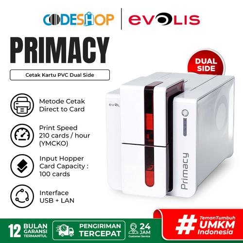Promo PROMO ID CARD PRINTER EVOLIS PRIMACY | PRINTER KARTU DUAL SIDE DUPLEX Cicil 0% 3x - Kota ...