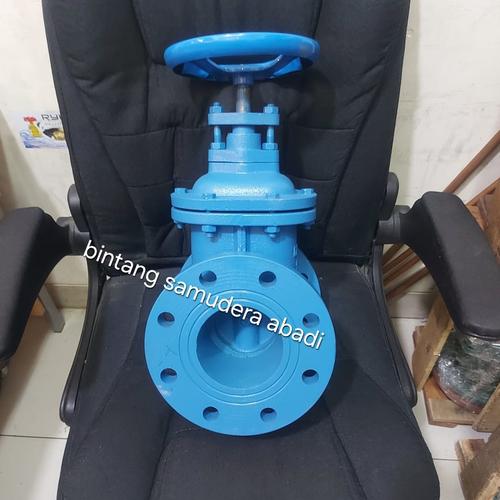 Jual gate valve cast iron 4" inch dn100 jis 10k gate valve flange 4 ...