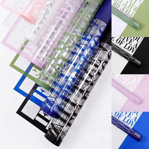 Jual 20 LEMBAR Kertas Buket Bunga Transparan Flower Wrapping Paper ...