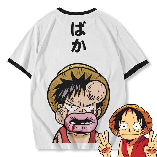 Jual Kaos One Piece Luffy Baka Senchou Captain Pirates Mugiwara ...