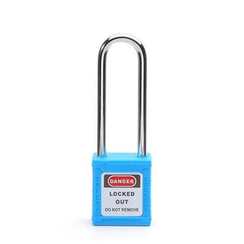 Jual LOTO Safety Padlock 76mm Long Steel Shackle Blue / Biru Gembok ...