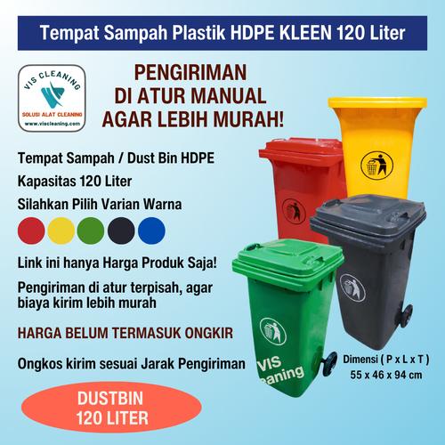 Jual Tempat Sampah Plastik KLEEN 120 L ( Plastic Dust Bin ) - Produk Only - Hijau - Jakarta ...