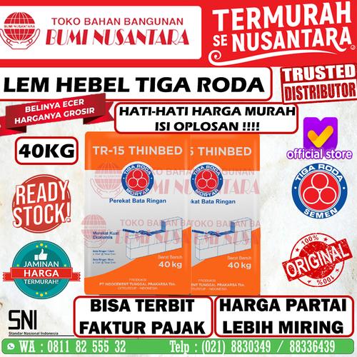 Jual Semen Lem Hebel Tiga Roda TR15 40kg Thinbed Perekat Hebel - Kab. Bekasi - Bumi Nusantara 85 ...