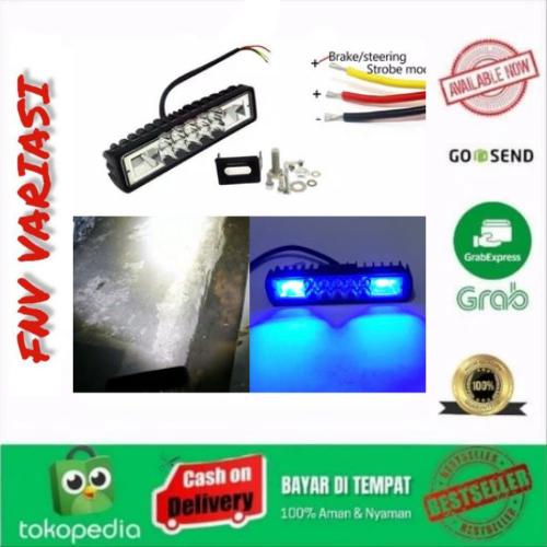 Jual Lampu Sorot Flash 10 Led Besar 18 Led Kecil Biru Biru - Kota ...