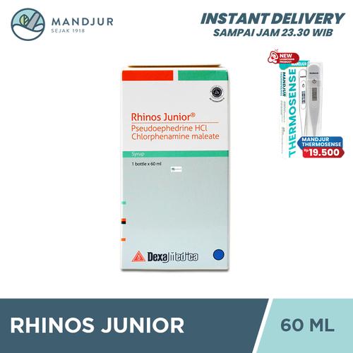 Jual Rhinos Junior Syrup 60 mL - Obat Flu, Pilek, Demam, Hidung ...