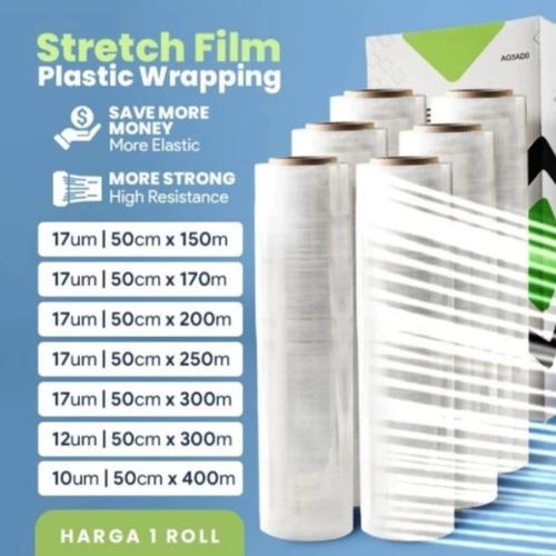 Jual Plastik Wrapping Barang Stretch 50x450 Bening Film Delkowrap ...