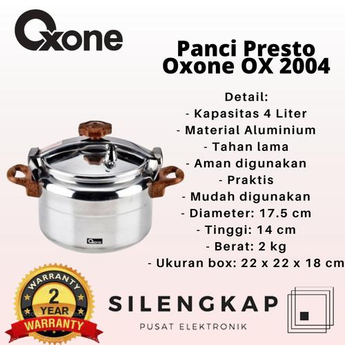 Jual Oxone Panci Presto OX 2004 - 4L - Jakarta Barat - SILENGKAP ELEKTRONIK | Tokopedia