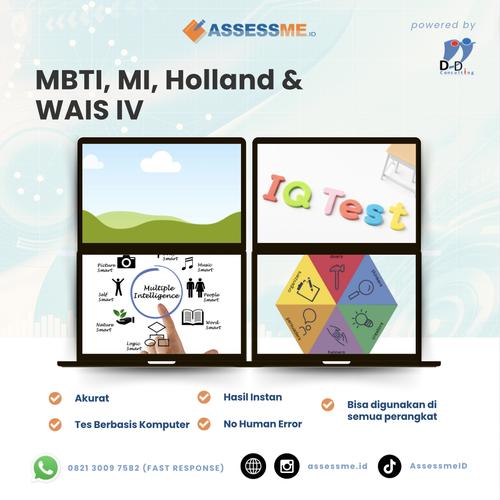 Jual Paket Tes Psikologi (4 Alat Tes) MBTI, MI, Holland & WAIS IV ...