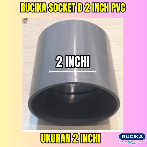 Jual Sock Socket Pipa PVC Paralon D Ukuran 2 Inchi Original Rucika ...
