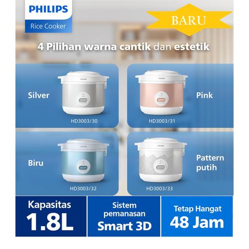 Jual PHILIPS Rice Cooker HD-3003 1.8 Liter HD3003 HD 3003 Garansi Resmi ...