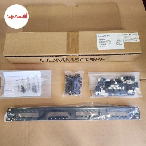 Jual Patch Panel Cat 6 24 Port Commscope AMP Loaded Fullset Modular ...