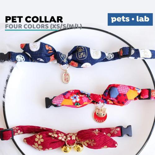 Jual Japanese Pet Collar Kalung Kucing Anjing Jepang Pita Bow Tie Dasi ...