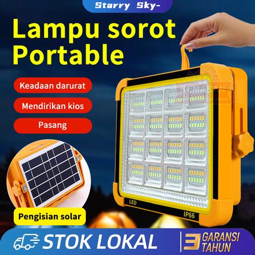 Promo Lampu sorot CAS LED flood light 300w 192led lampu sorot surya ...