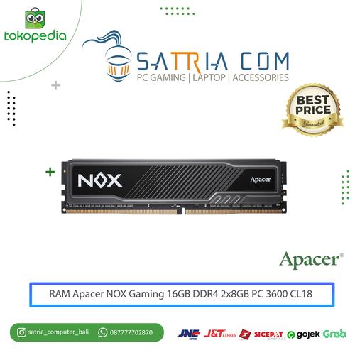 Jual RAM Apacer NOX Gaming 16GB DDR4 2x8GB PC 3600 CL18 - Kota Denpasar ...