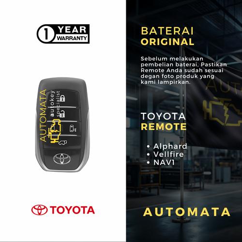 Jual Baterai Remote Toyota Alphard Vellfire Original Panasonic ...