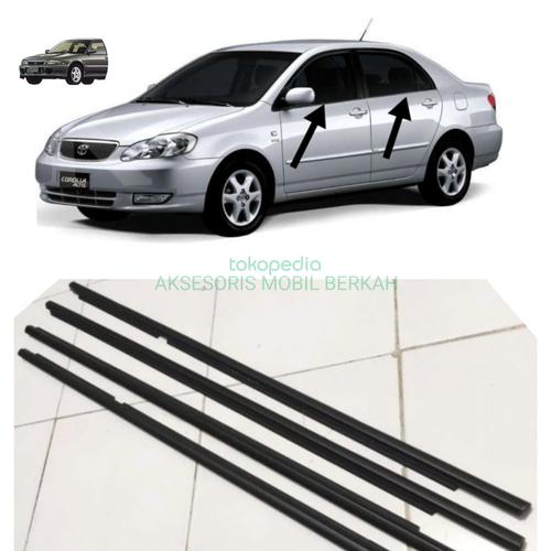 Jual Karet list kaca pintu pelipit luar mobil Corolla Altis hitam ...