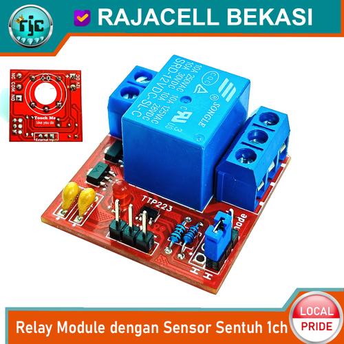 Jual Relay Touch Sensor TTP223 Module Relay Sensor Sentuh 5V 12V - 12V ...