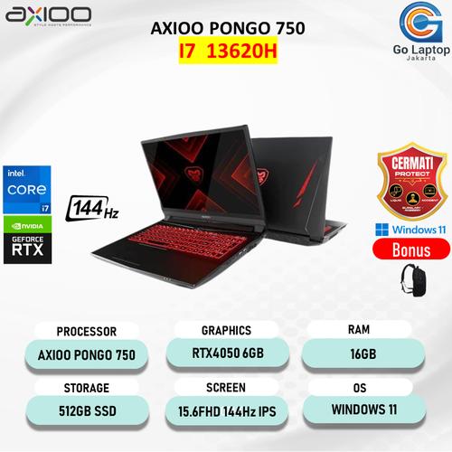 Jual AXIOO PONGO 750 I7 13620H RTX4050 6GB/ 16GB 512GB W11 15.6FHD ...