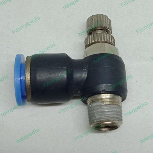 Jual Fitting Push in pneumatic Speed Control ESL OD 8mm X 1/8" Bsp ...