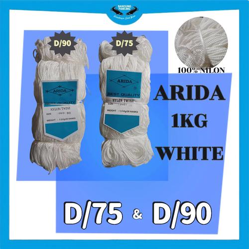Jual BENANG NILON PUTIH ARIDA UKURAN D75 - D90 1KG / 20 HANK - D/75 ...
