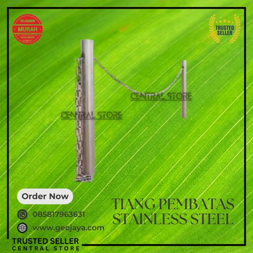 Jual Tiang Pembatas Stainless Steel Diameter 10cm, Tiang SS 304 - Tiang ...