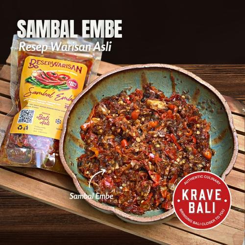 Promo KRAVE BALI Sambal Embe Resep Warisan Asli Bali 200 Gram - Sambel ...