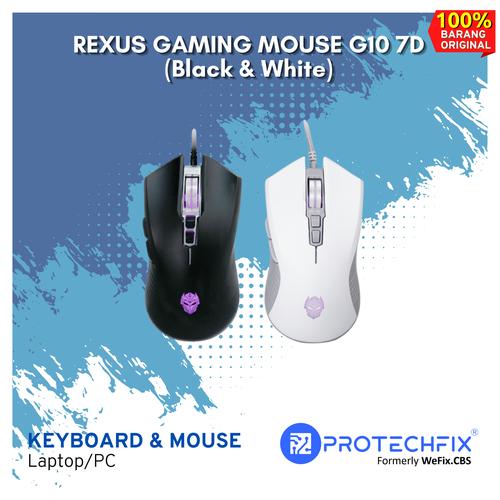 Jual REXUS GAMING MOUSE G10 7D - WHITE - Kota Medan - Protechfix ...