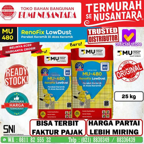 Jual Mortar Utama MU 480 RenoFix Perekat Keramik Diatas Keramik 25Kg ...