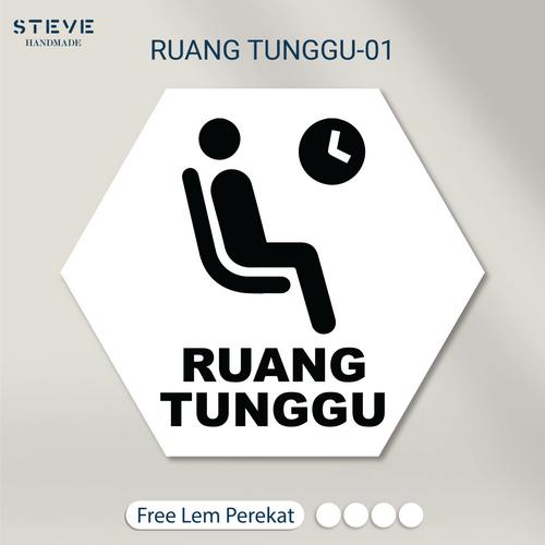 Jual Sign Board Ruang Tunggu | Papan Tanda Ruang Tunggu Label Akrilik ...