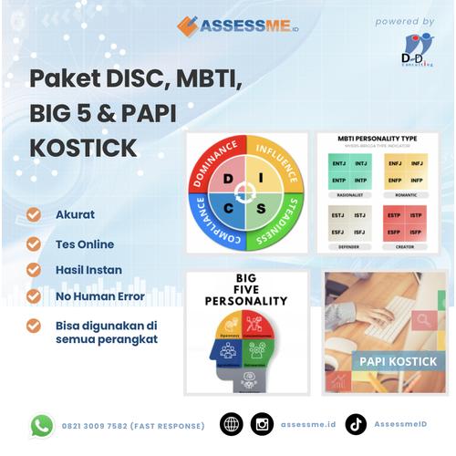 Jual Paket Tes DISC, MBTI, BIG FIVE & PAPI KOSTICK - Premium, Penilaian ...