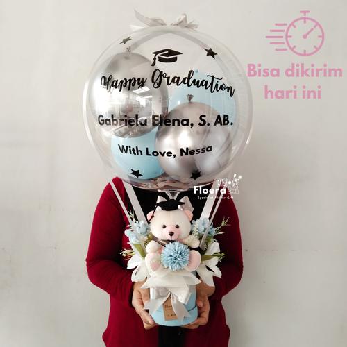 Jual Buket balon boneka bunga Flower Bouquet Balon bucket bloom box ...