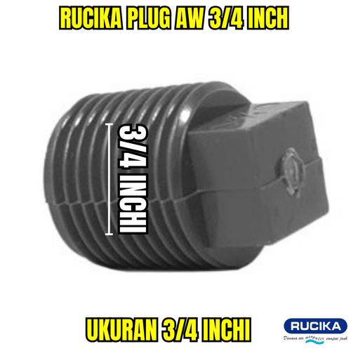 Jual Plug Tutup Saluran Pipa Drat Ulir PVC Paralon Ukuran 3.4 Inchi ...