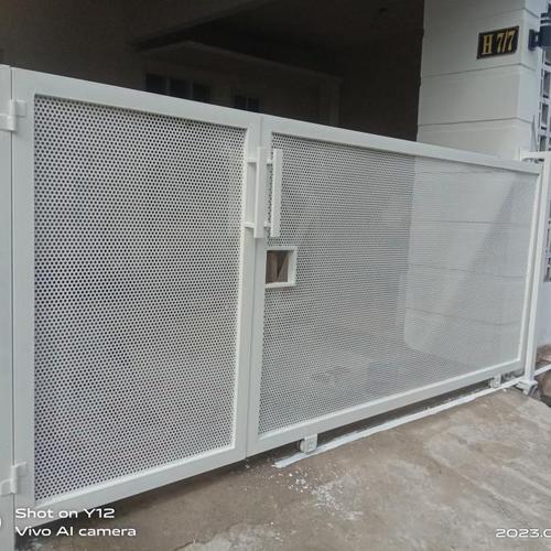 Jual pagar perforated minimalis galvanis harga Rp 750 000 / meter ...