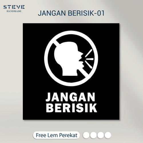 Jual Sign Board Jangan Berisik | Papan Tanda Jangan Berisik Label ...