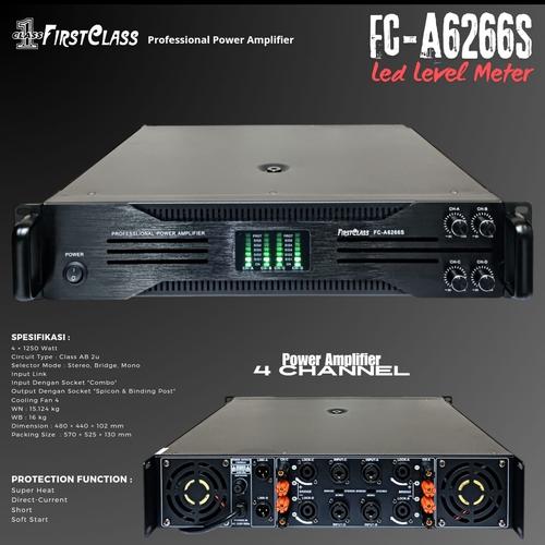 Jual POWER AMPLIFIER FIRSTCLASS A6266S 4CH 4X1250 WATT FIRST CLASS ...