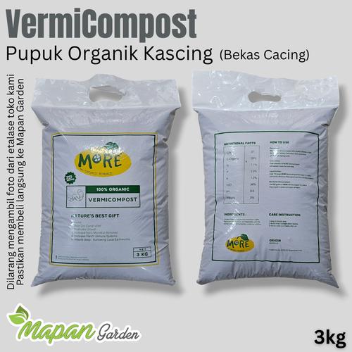 Jual VermiCompost MORE 3kg Pupuk Organik KasCing ( Bekas Cacing ...
