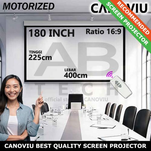 Jual Canoviu Screen Projector 180 Inch | Ratio 16:9 | Layar Proyektor ...