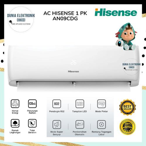 Promo AC HISENSE 1 PK AN09CDG AN 9 CDG 9cdg Low Watt Gold Fin Smart ...