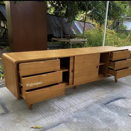 Jual Meja tv minimalis buffet retro kayu jati tua minimalis - Kab ...
