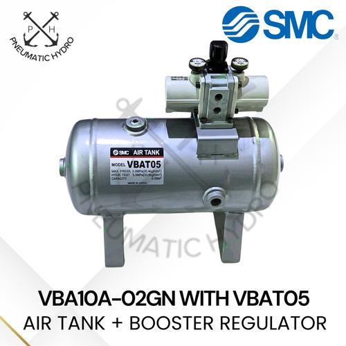 Jual BOOSTER PNEUMATIC REGULATOR SMC VBA10A-02GN WITH AIR TANK VBAT05 - Jakarta Barat ...